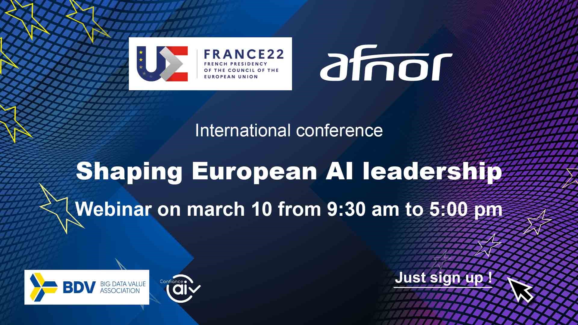 Be involved in writing voluntary standards for artificial intelligence ...